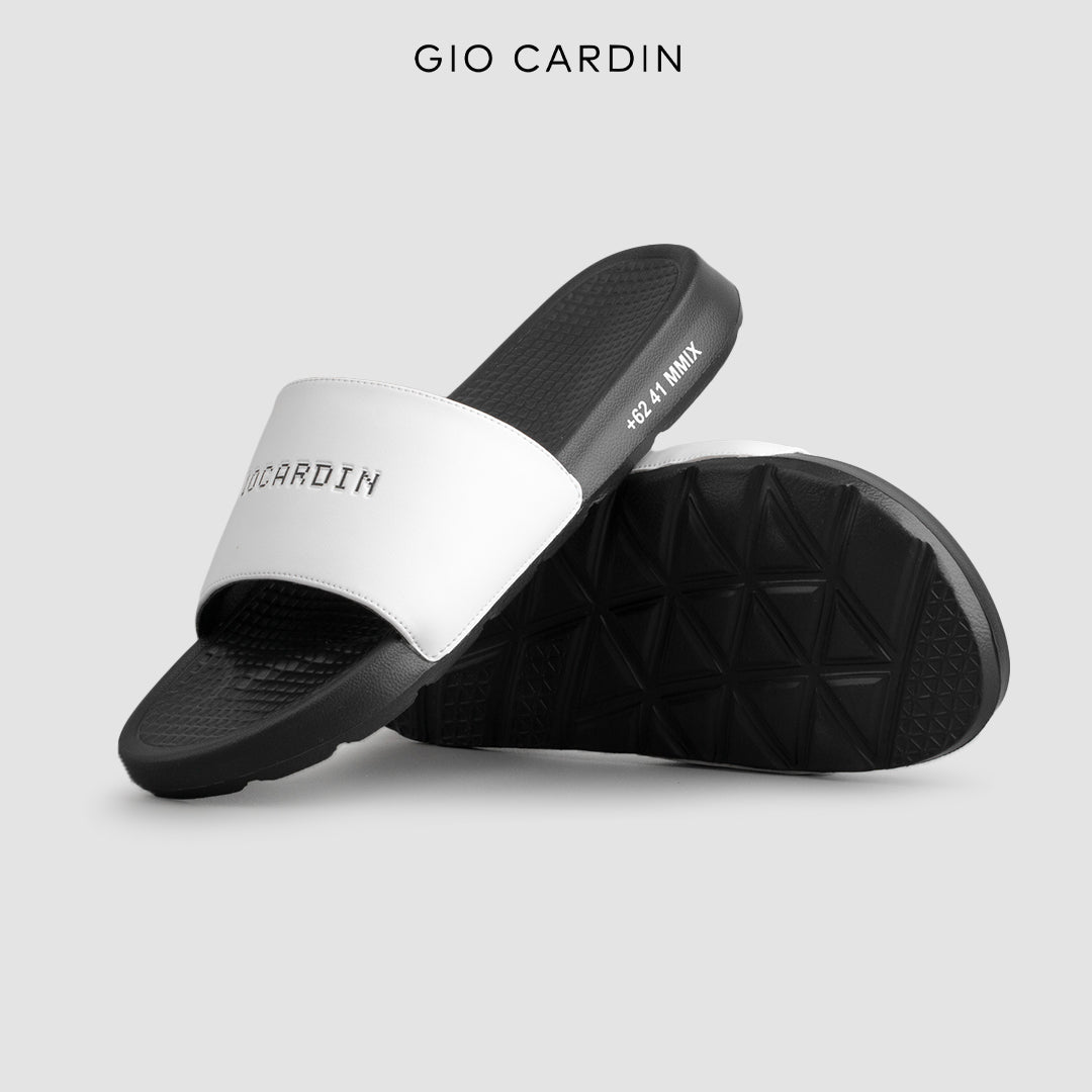 DEXTER SLIDES | TRIPLE WHITE | UNISEX – Gio Cardin