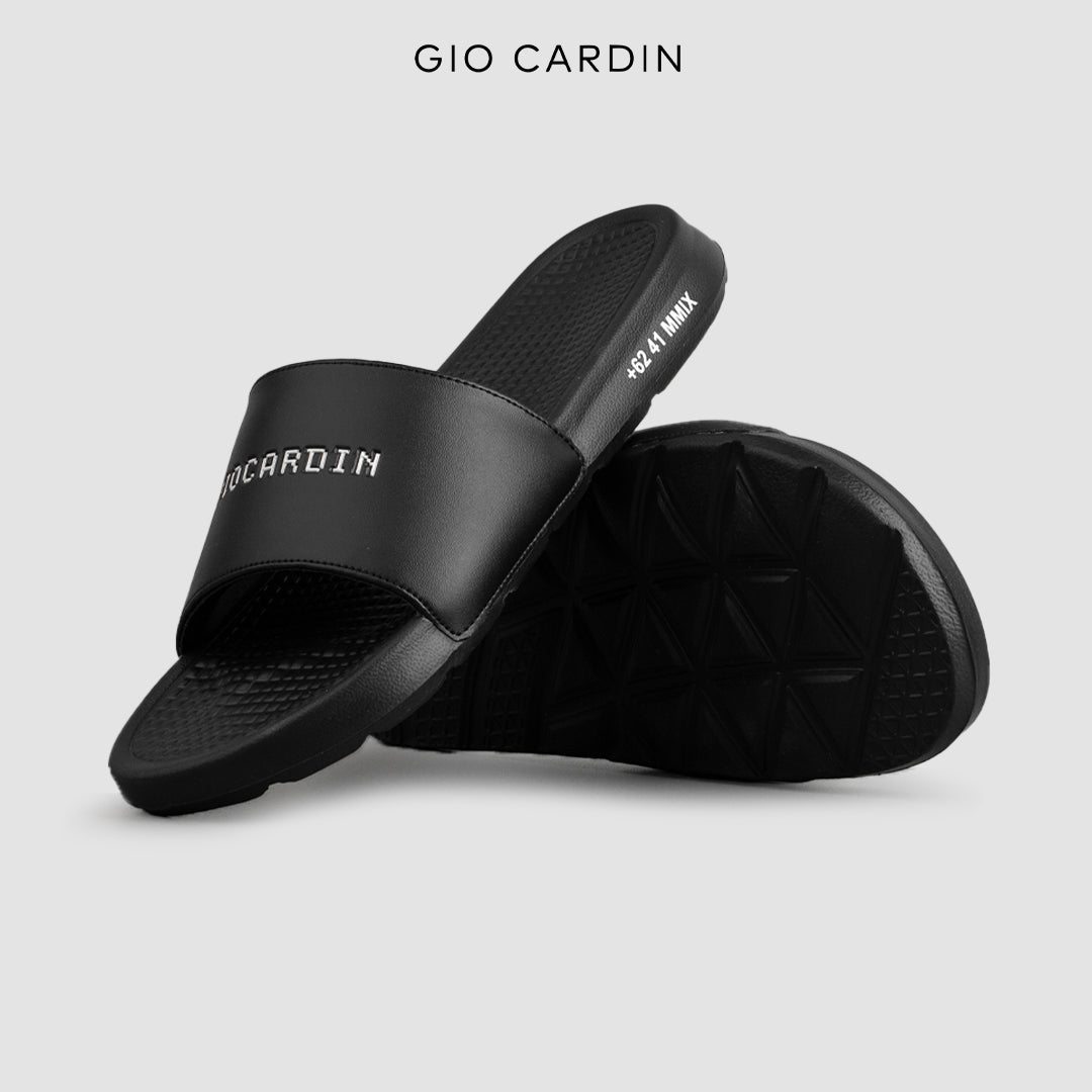 DEXTER SLIDES | TRIPLE BLACK | UNISEX – Gio Cardin